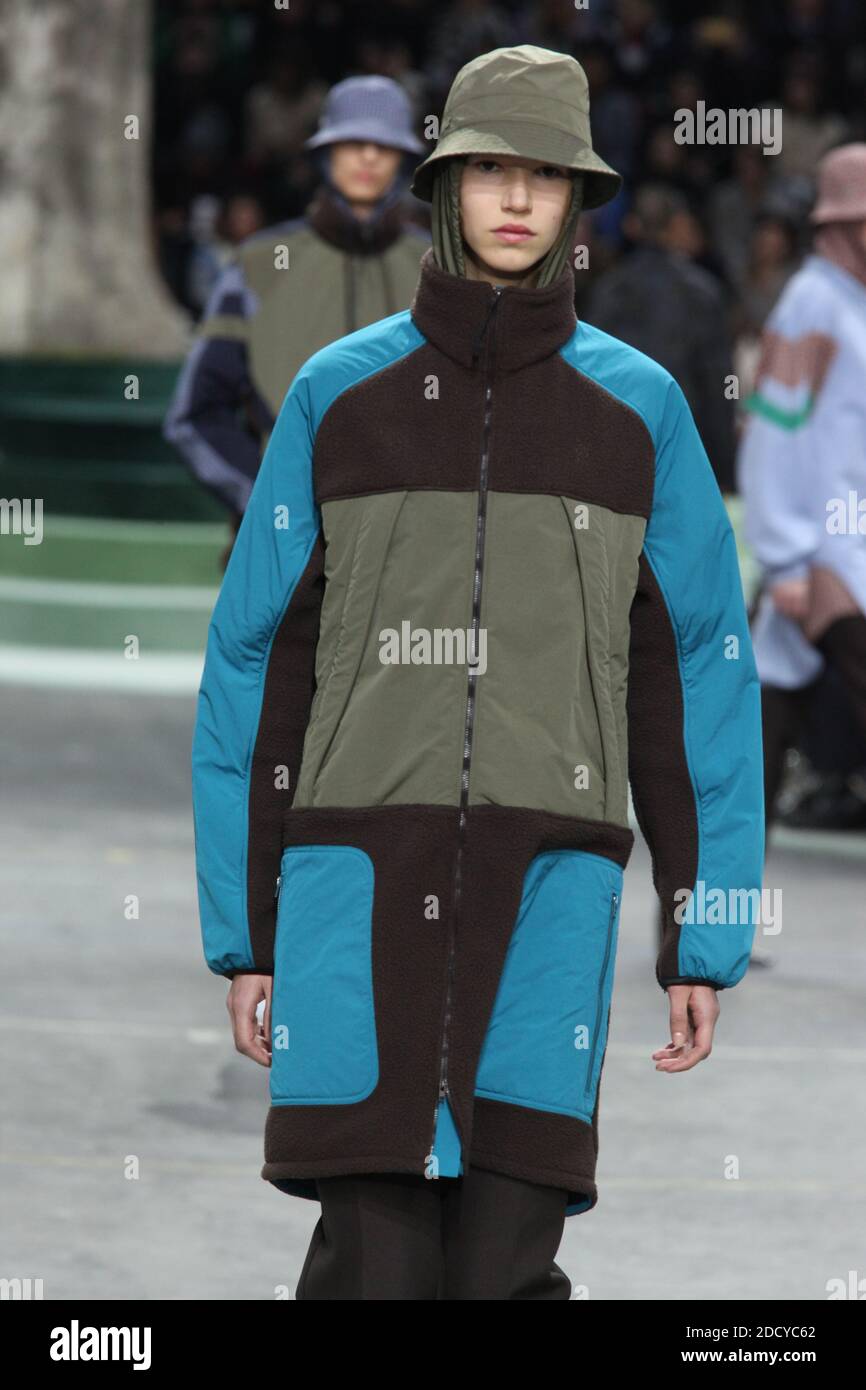 A model walks the runway during the Lacoste Womenswear Fall-Winter 2018 ...