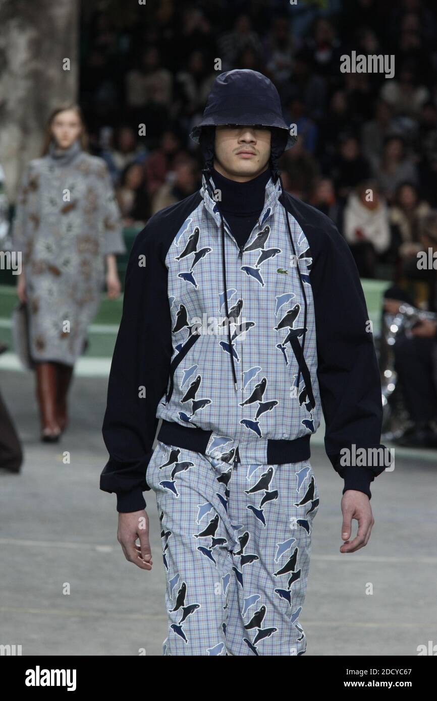 A model walks the runway during the Lacoste Womenswear Fall-Winter 2018 ...