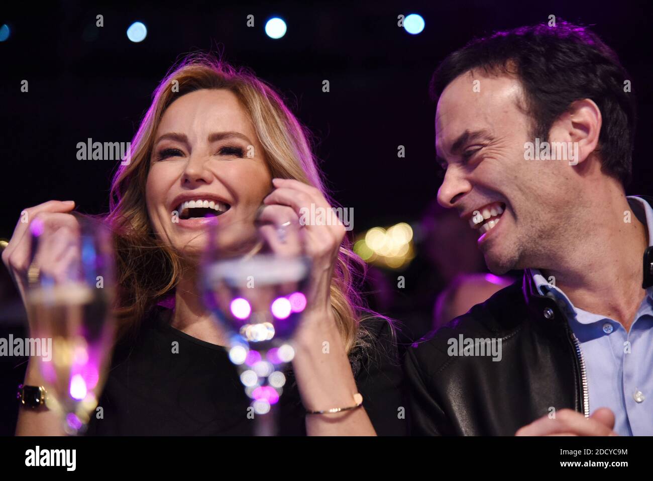 Adriana Karembeu, Anthony Delon during the Top Model Belgium 2018 ...
