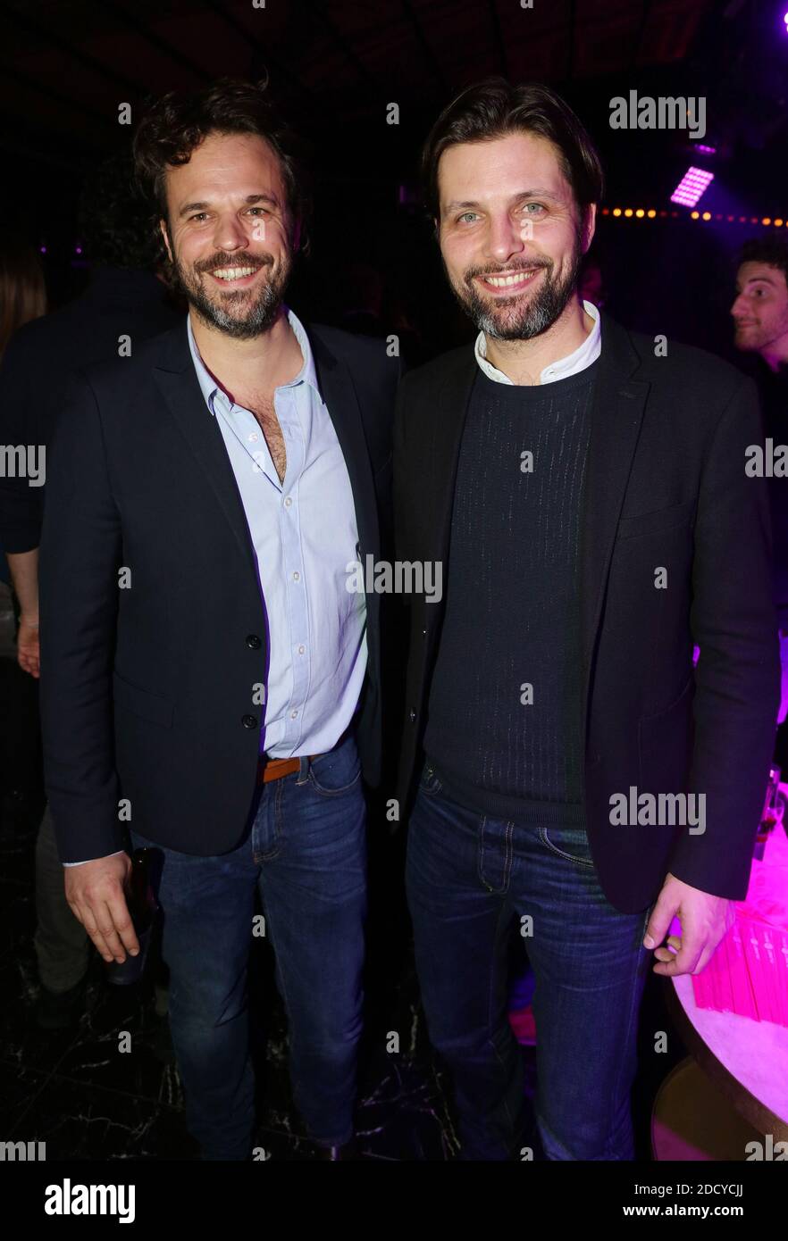Romain Rousseau et Maxime Delauney lors de l'after party de l'avant ...