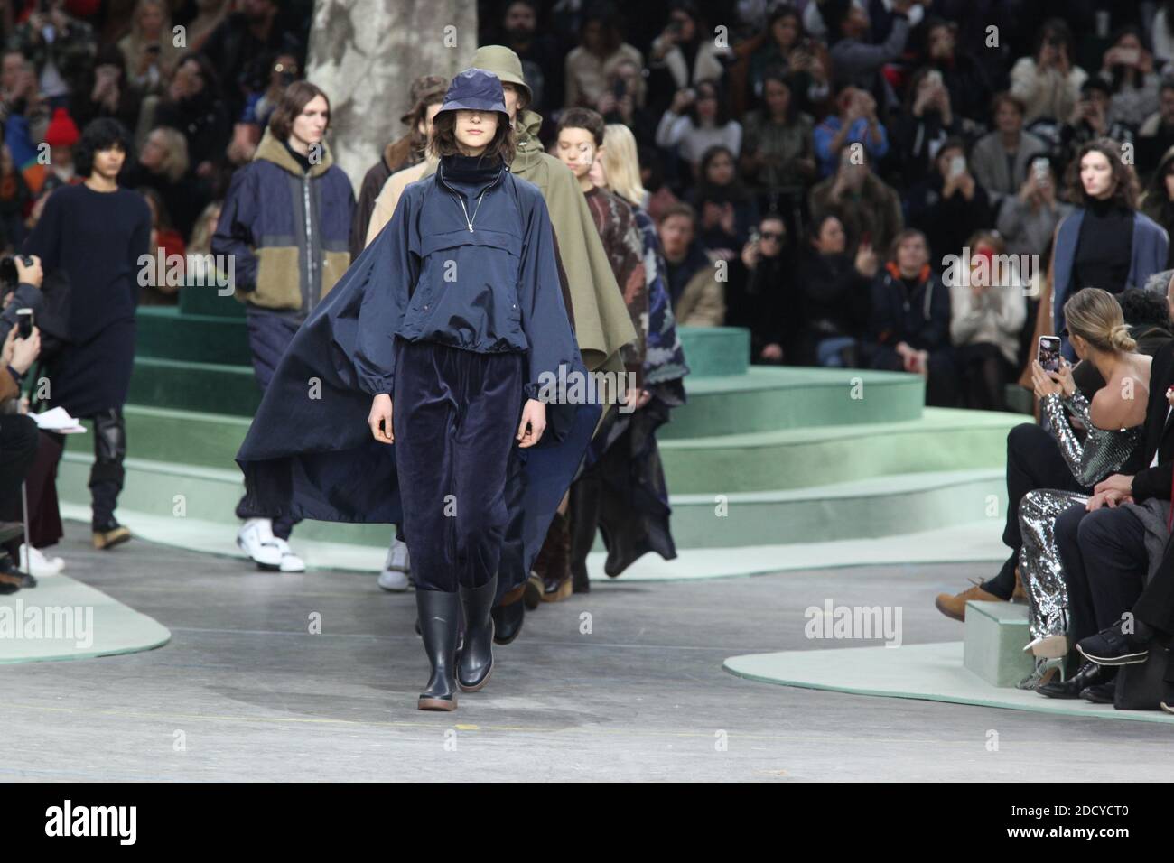 A model walks the runway during the Lacoste Womenswear Fall-Winter 2018 ...