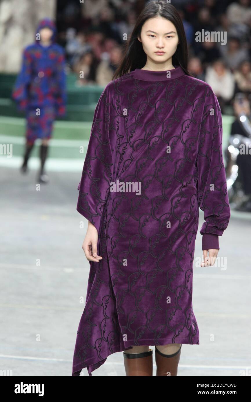 A model walks the runway during the Lacoste Womenswear Fall-Winter 2018 ...
