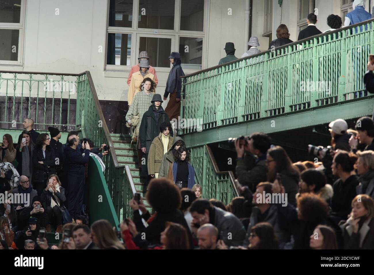A model walks the runway during the Lacoste Womenswear Fall-Winter 2018 ...