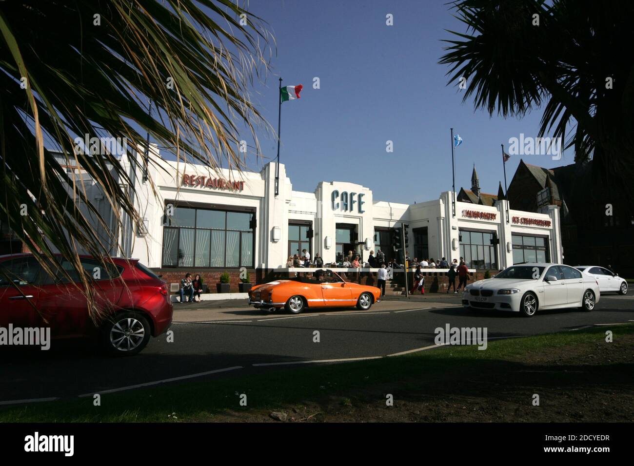 Nardini's, Largs , North Ayrshire, Scotland, UK . The famous art deco ...