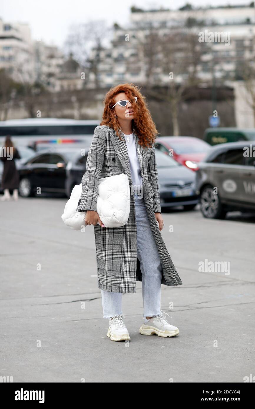 Street style, Natasha Zinko arriving at Haider Ackermann Fall-Winter ...