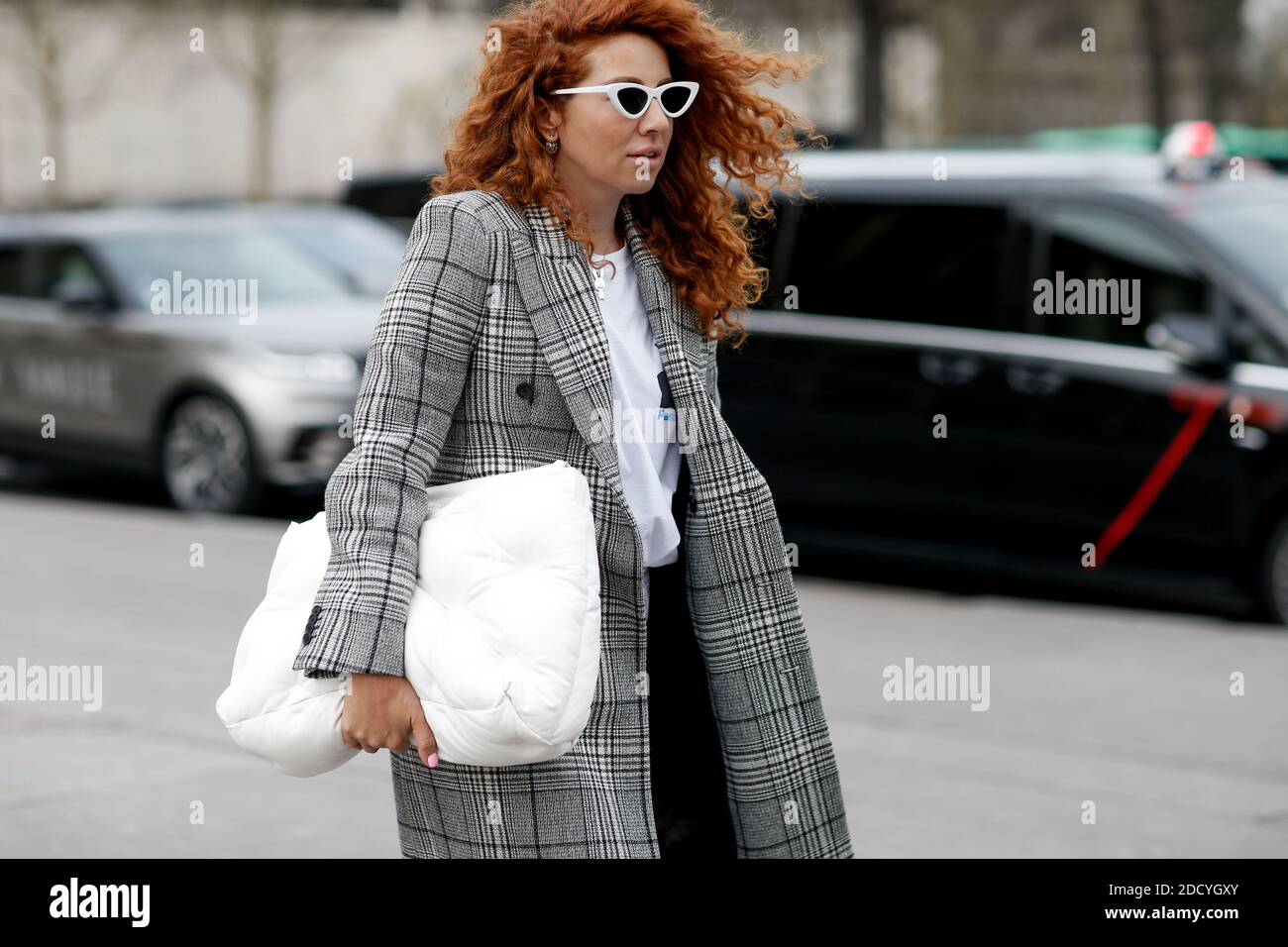 Street style, Natasha Zinko arriving at Haider Ackermann Fall-Winter ...