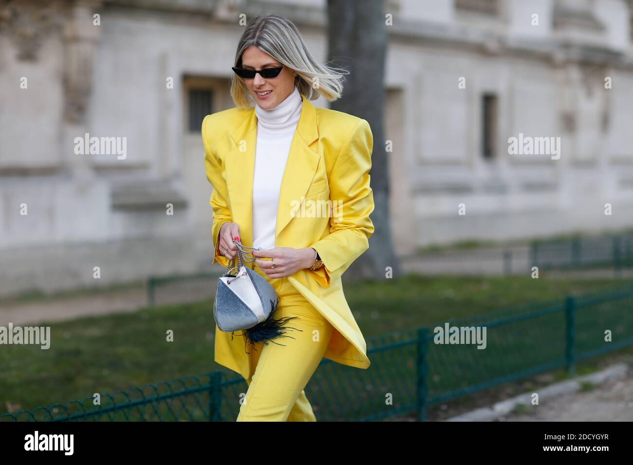 Street style, Sofie Valkiers arriving at Elie Saab Fall-Winter 2018 ...
