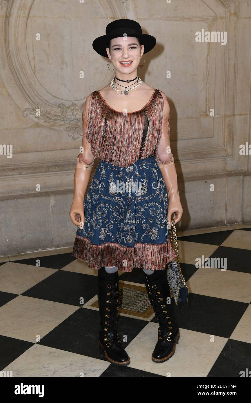 Beatrice Vio attends the Christian Dior Haute Couture Spring Summer ...