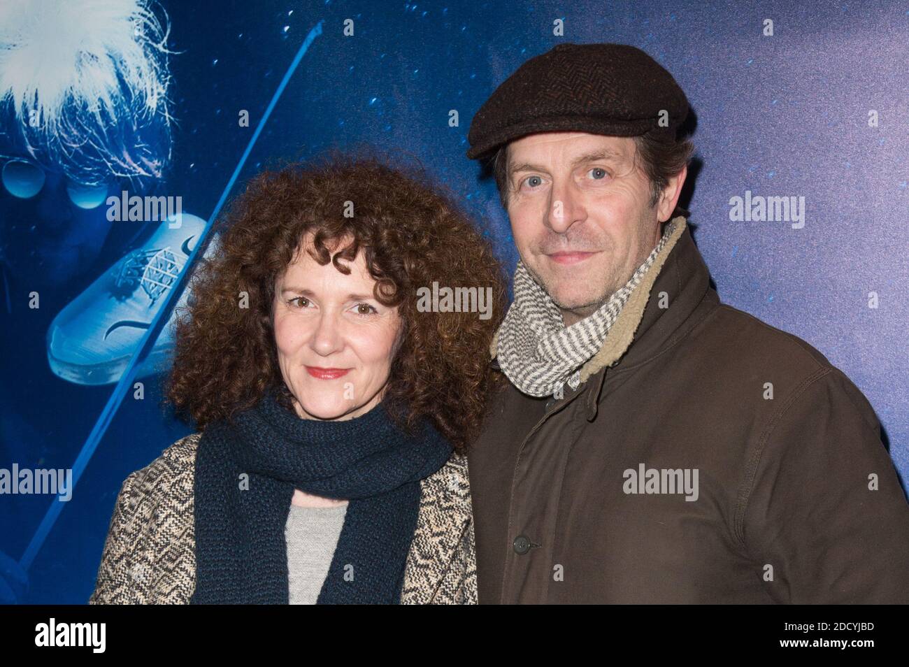 Patrick Mazet et sa compagne lors du photocall du spectacle 'BO le ...