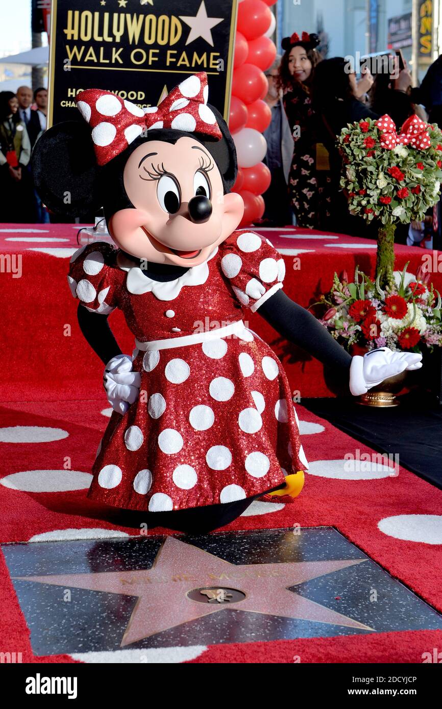 Minnie Mouse honored with a Star on The Hollywood Walk of Fame in ...