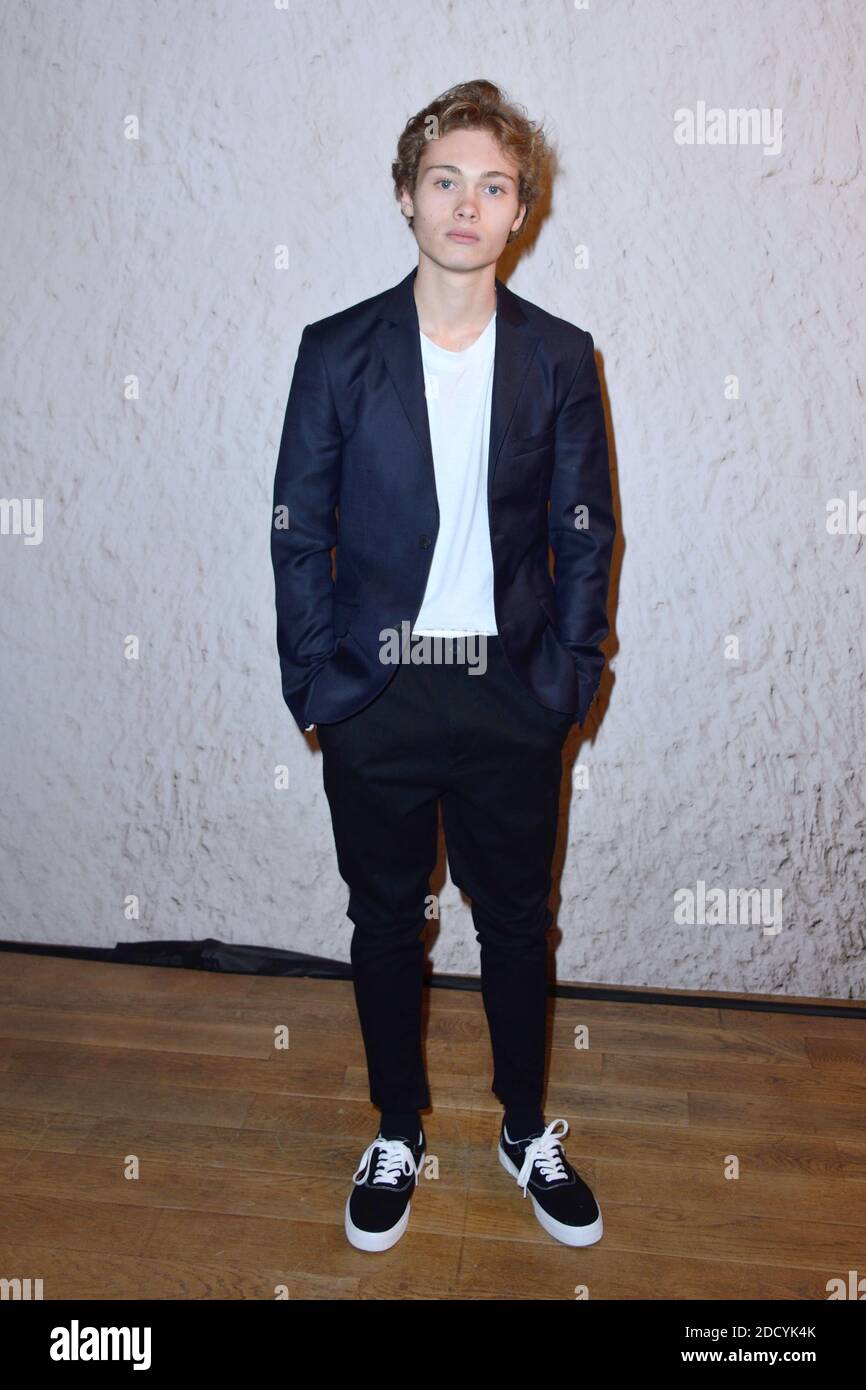 Jules Houplain attending the opening of Liu Bolin x La Maison Ruinart ...