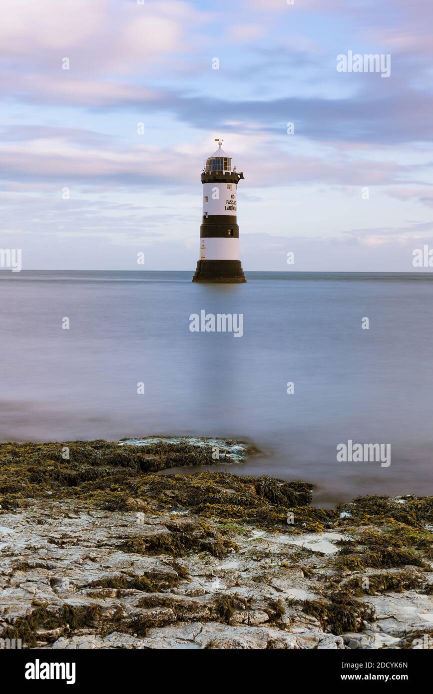 Penmon Point Lighthouse on the Isle of Anglesey in North Wales, UK ...