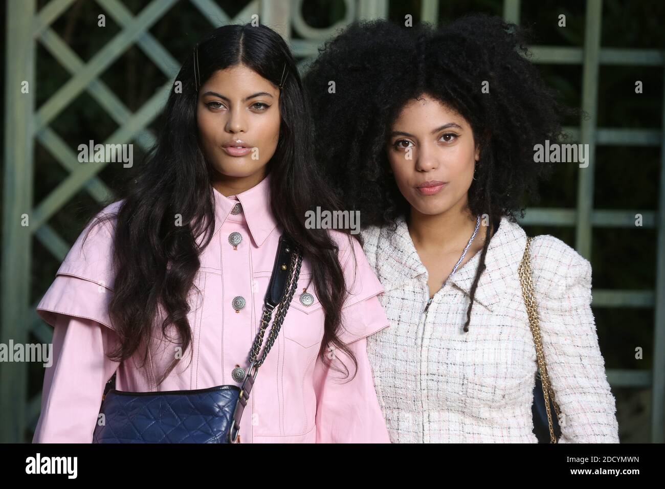 Naomi Diaz and Lisa-Kainde Diaz attends the Chanel Haute Couture Spring ...