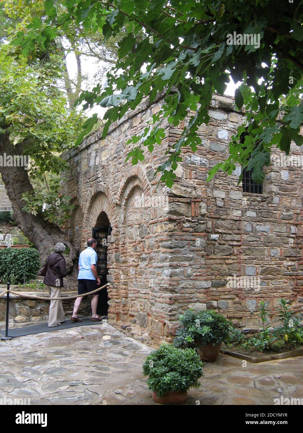 Entrance to the House of The Virgin Mary at Ephesus in Turkey Stock ...