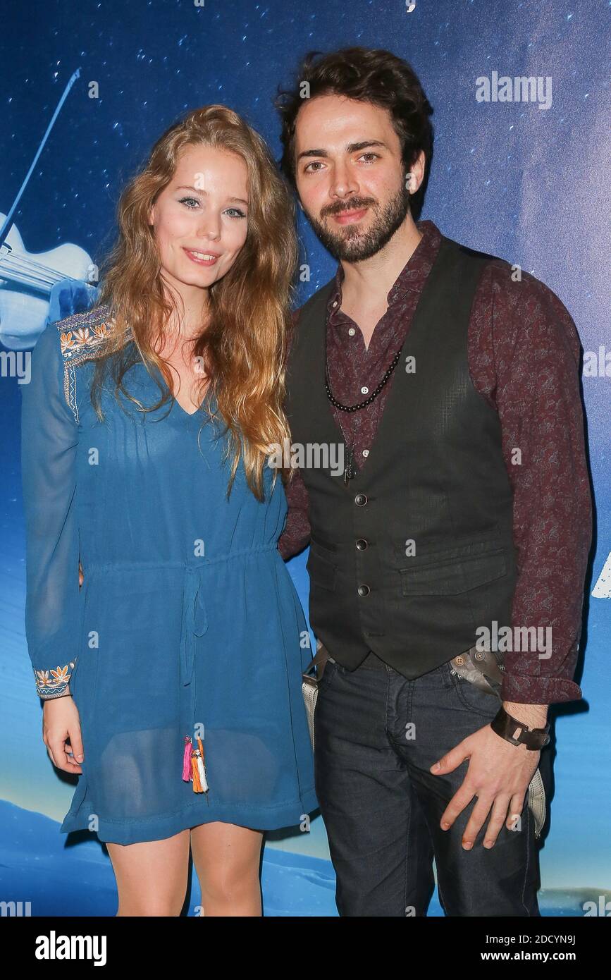 Roxanne Le Texier et son compagnon Sebastien Agius lors du photocall du ...