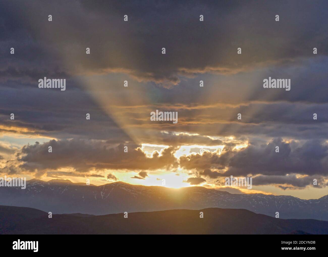 Beautiful golden sky panorama hi-res stock photography and images - Alamy