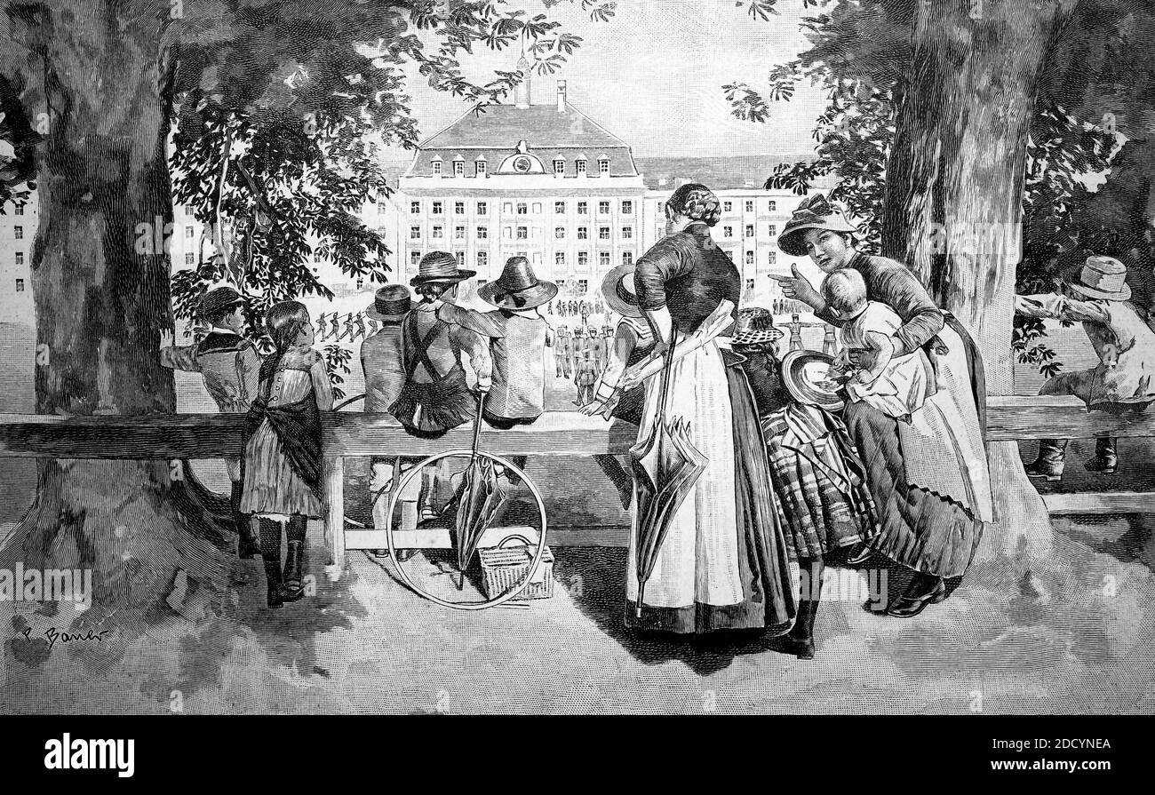 Hofgarten kaserne Black and White Stock Photos & Images - Alamy