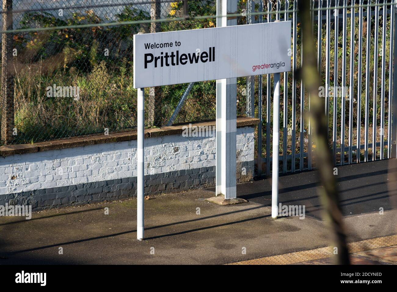 Prittlewell Railway Station, Southend, Essex, UK. Greater Anglia line ...