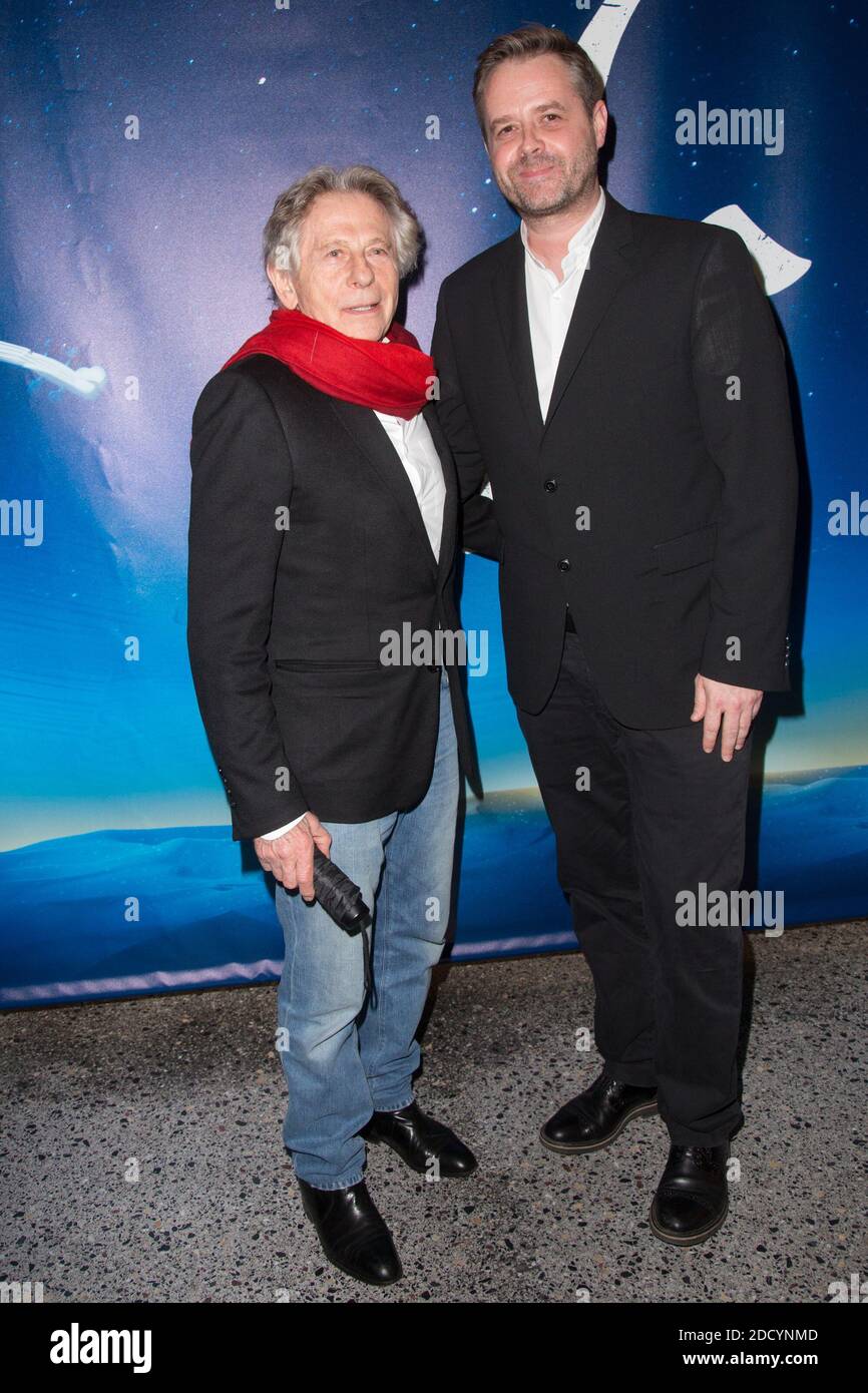 Roman Polanski et Alexandre Piot lors du photocall du spectacle 'BO le ...