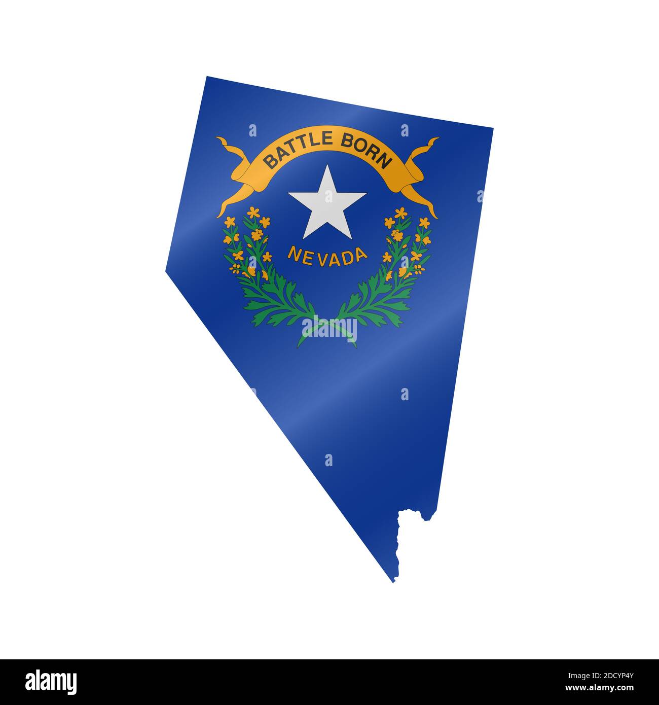Political map of nevada Cut Out Stock Images & Pictures - Alamy