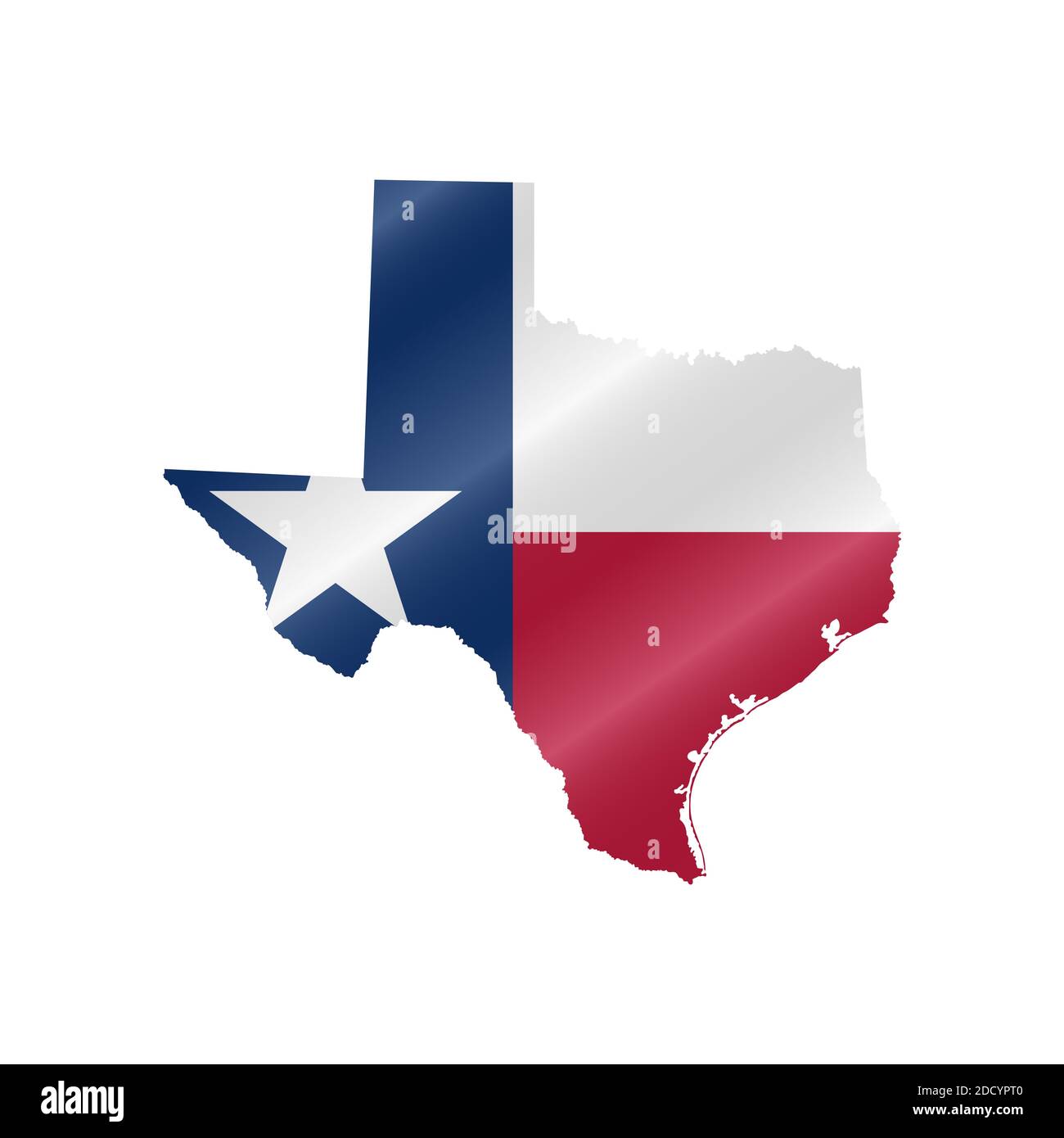 Detailed waving flag map of Texas. map with masked flag Stock Photo - Alamy