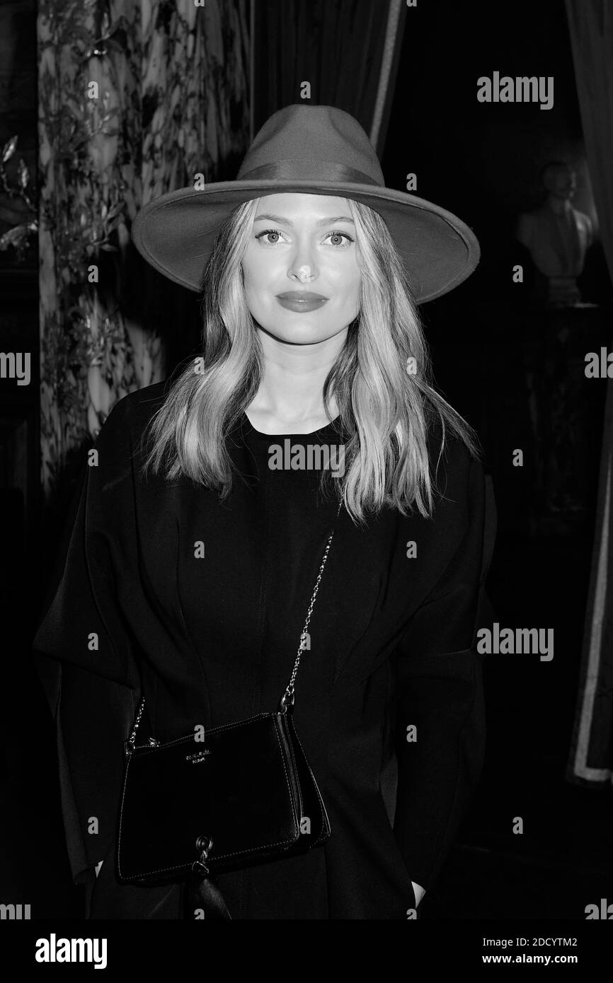 Caroline Receveur attends the Stephane Rolland Haute Couture Spring ...