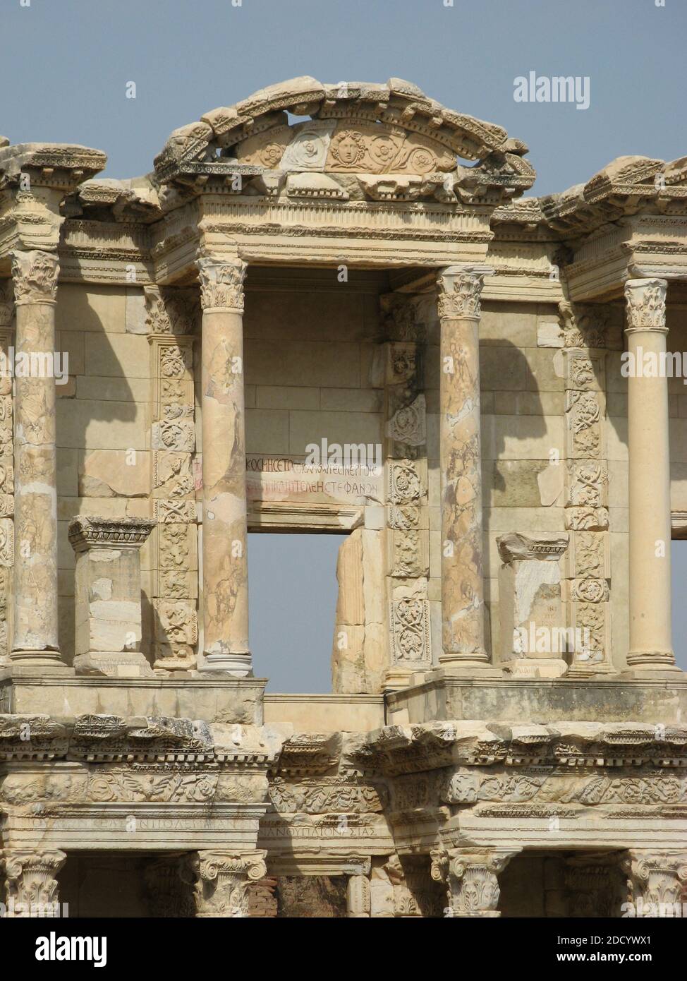 Library Archway and columns in Ephesus Turkey Stock Photo - Alamy