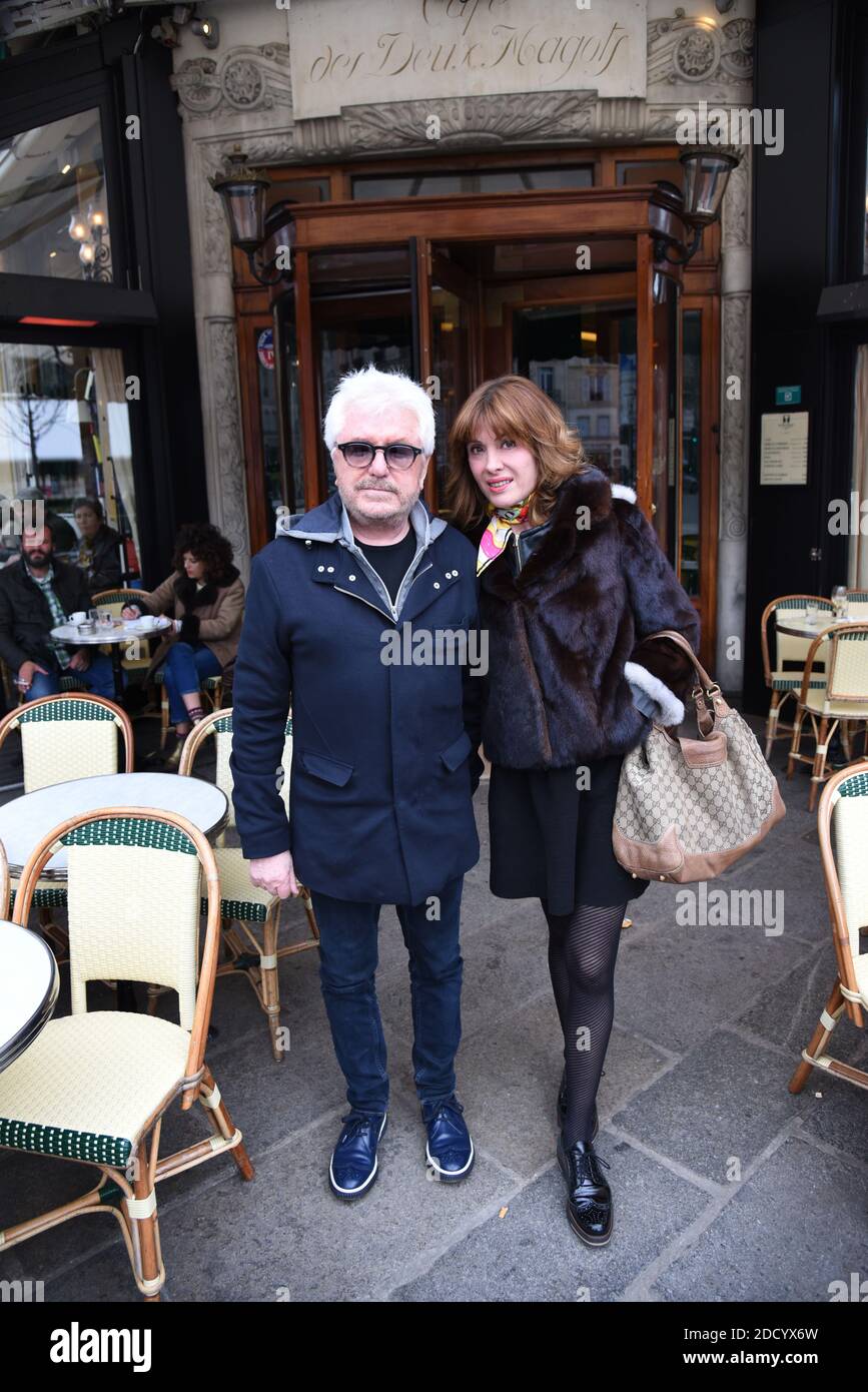 Marc Cerrone and his wife Jill Cerrone posing outside of the restaurant ...