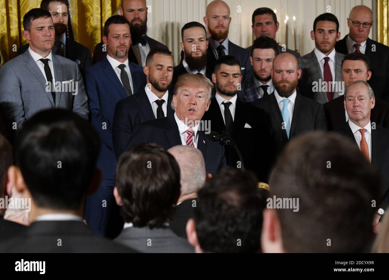 US President Donald Trump hosts the 2017 World Series Champion Houston ...