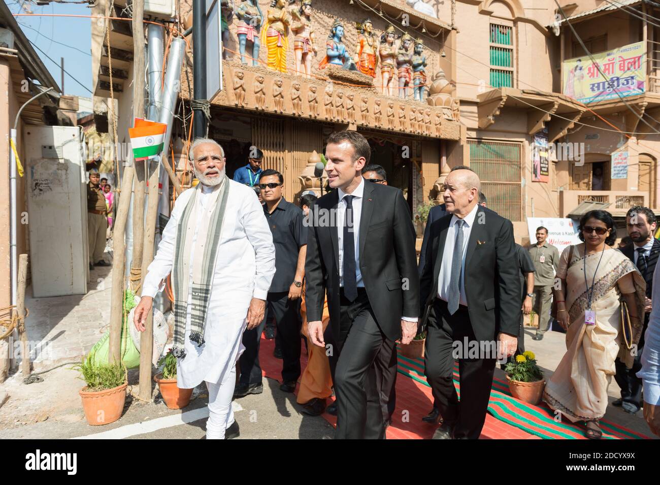 Emmanuel Macron and Narendra Modi.French President Emmanuel Macron and ...