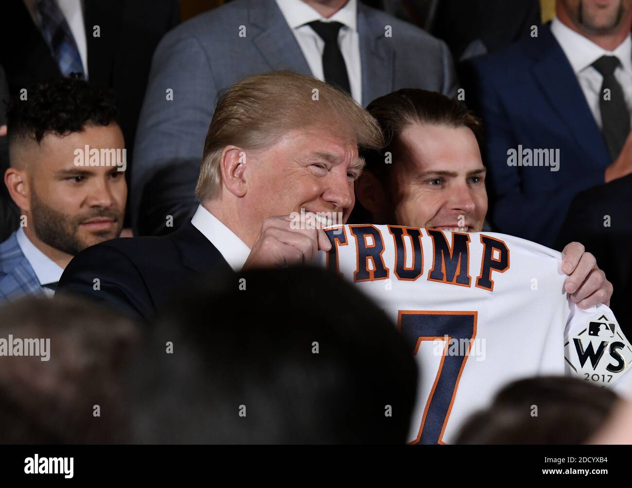 US President Donald Trump hosts the 2017 World Series Champion Houston ...