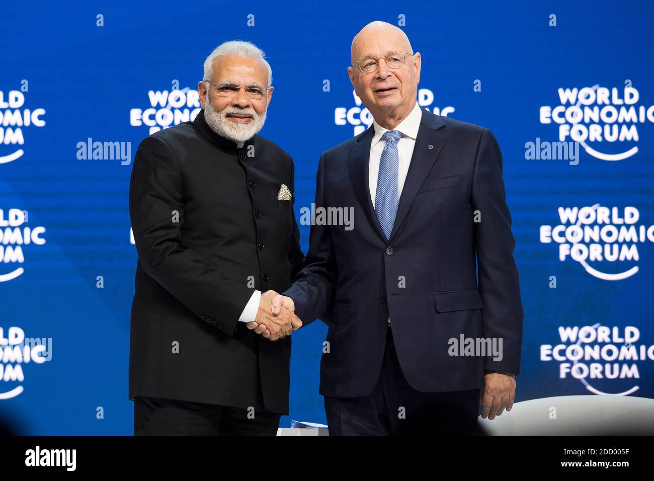 India davos forum modi hi-res stock photography and images - Alamy