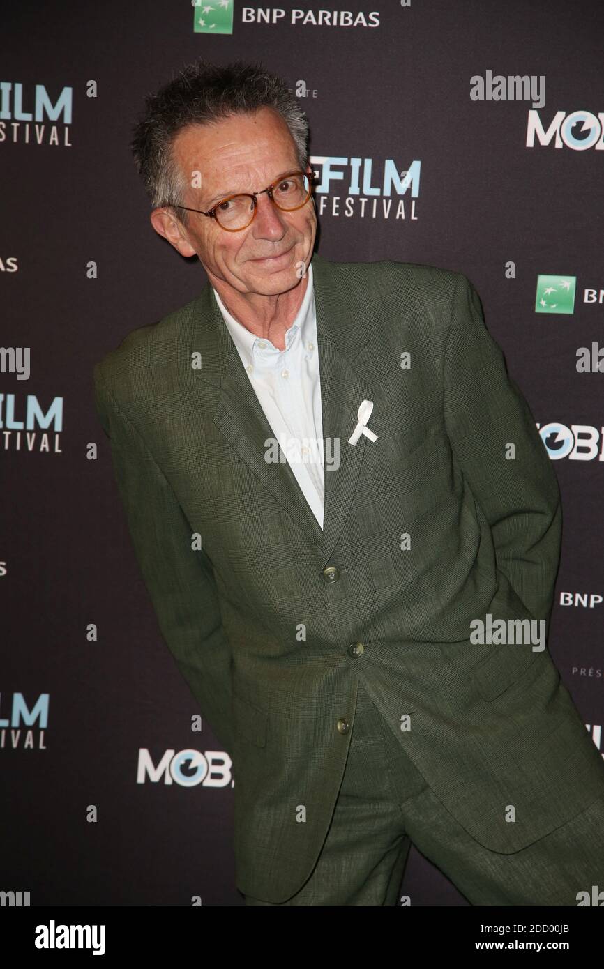 Patrice Leconte lors du photocall du 13e Mobile Film Festival au MK2 ...