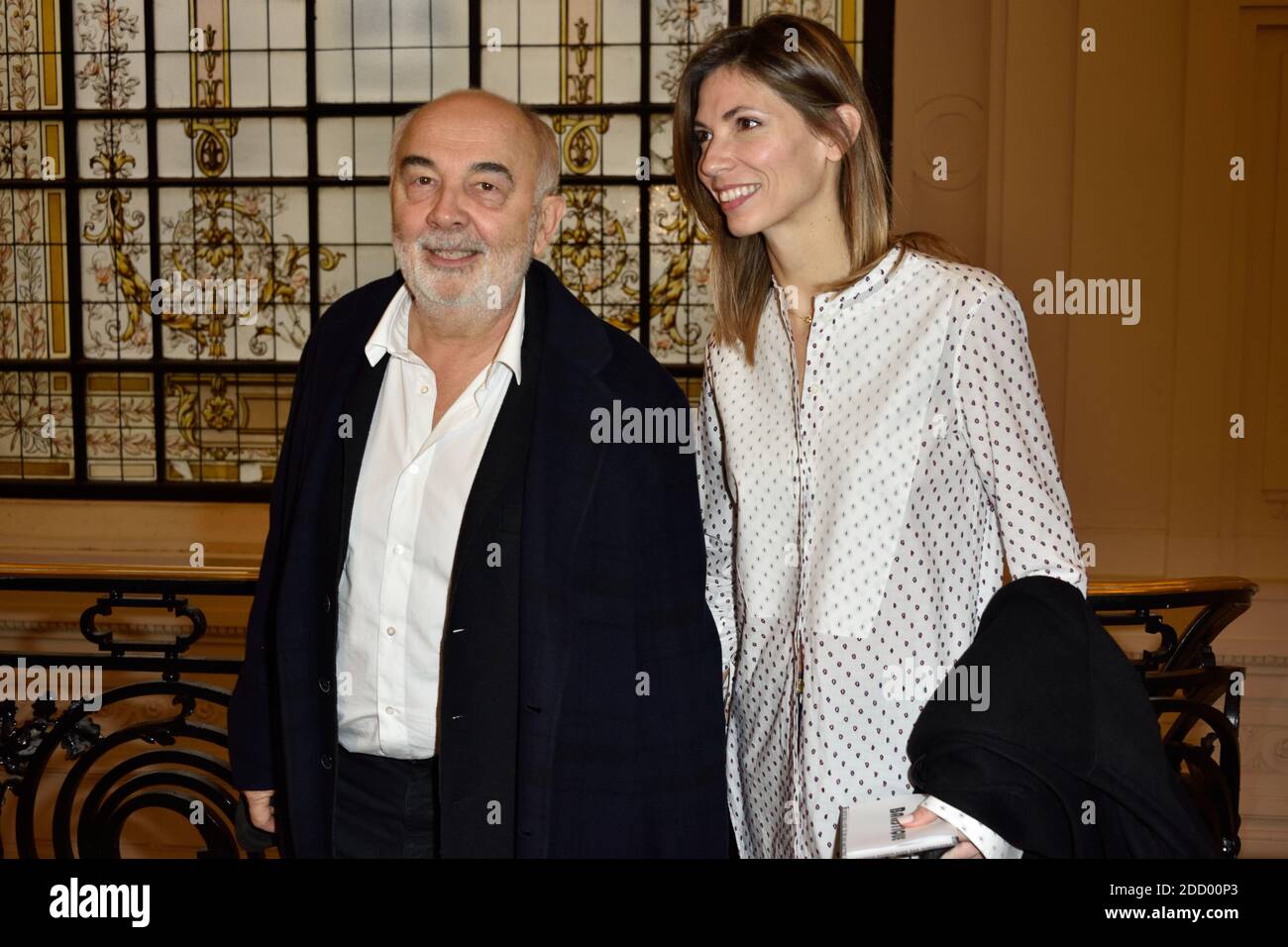 Patricia Campi, Gerard Jugnot attending the Jean Paul Gaultier Couture ...
