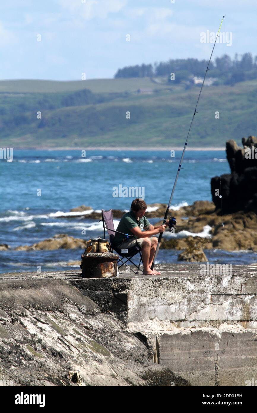 Maidens Harbour, South Ayrshire, Scotland, UK . Maidens is a village in ...