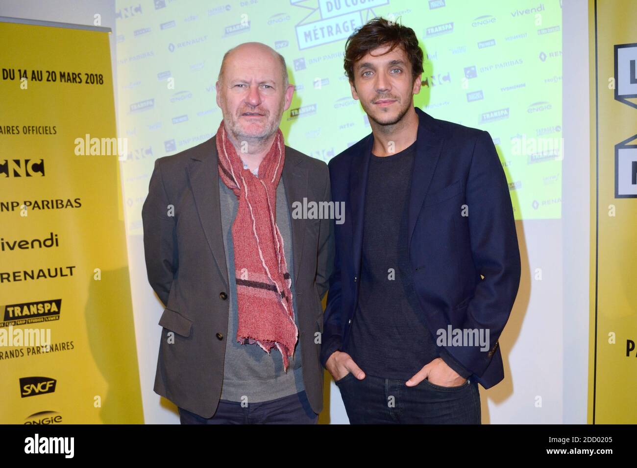 Jean-Paul Salome et Simon Bouisson assistent a La Fete Du Court Metrage a Paris, France, le 14 ...