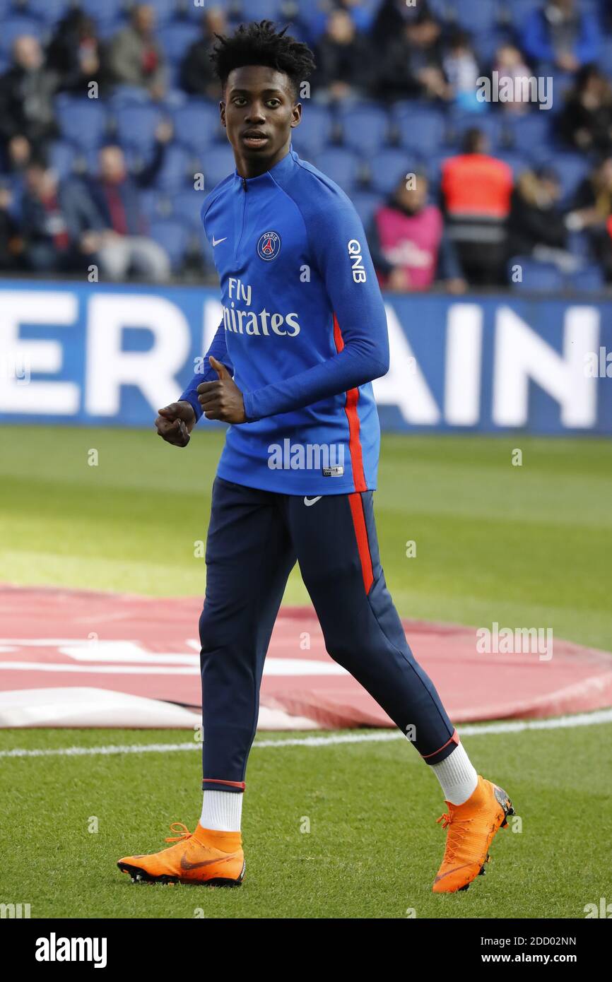 PSG's Timothy Weah son of Liberia's President George Weah before the ...