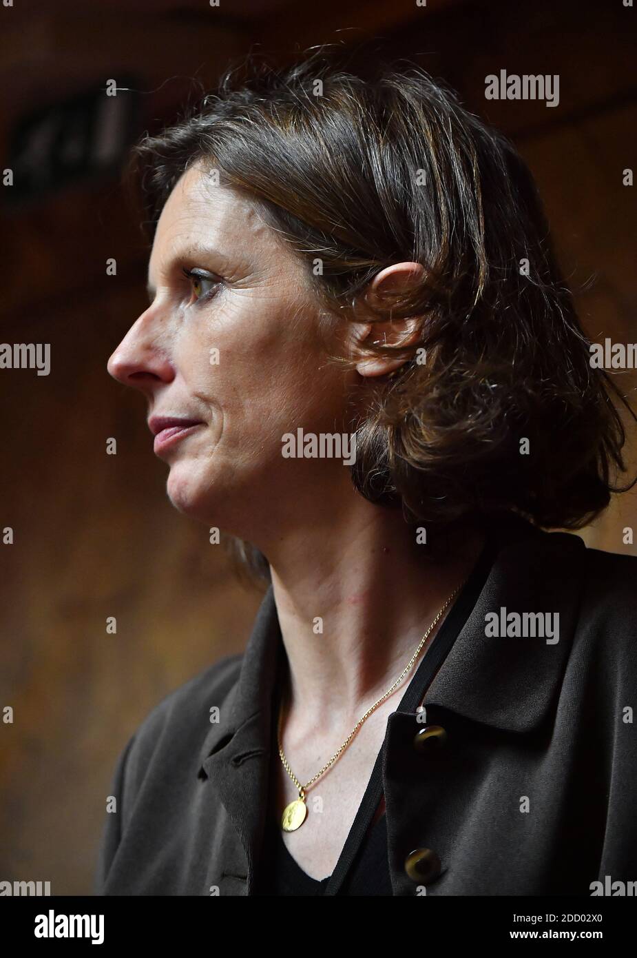 Emmanuelle Menard during a session of questions to the government on ...