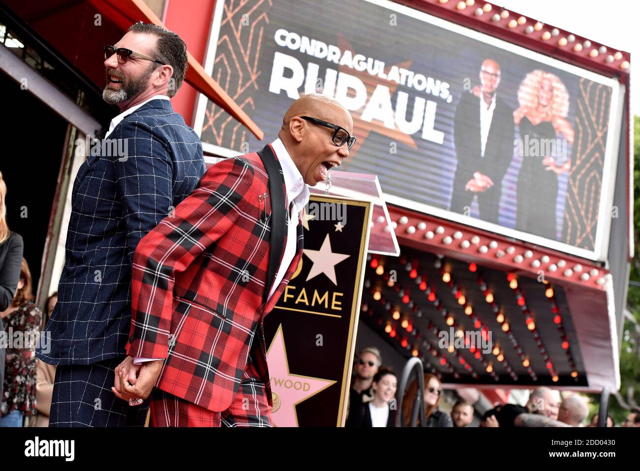 Georges LeBar attends the ceremony honoring RuPaul with a Star on The ...