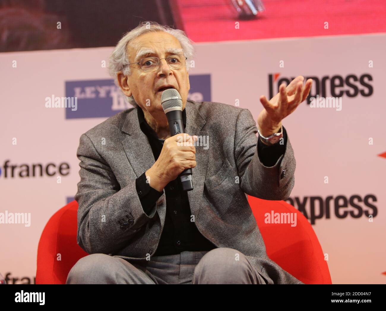 Bernard Pivot at Paris Book Fair (Salon du Livre) in Paris, France on ...
