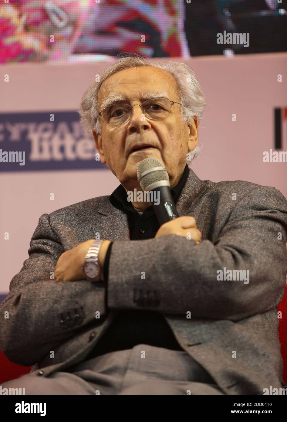 Bernard Pivot at Paris Book Fair (Salon du Livre) in Paris, France on ...