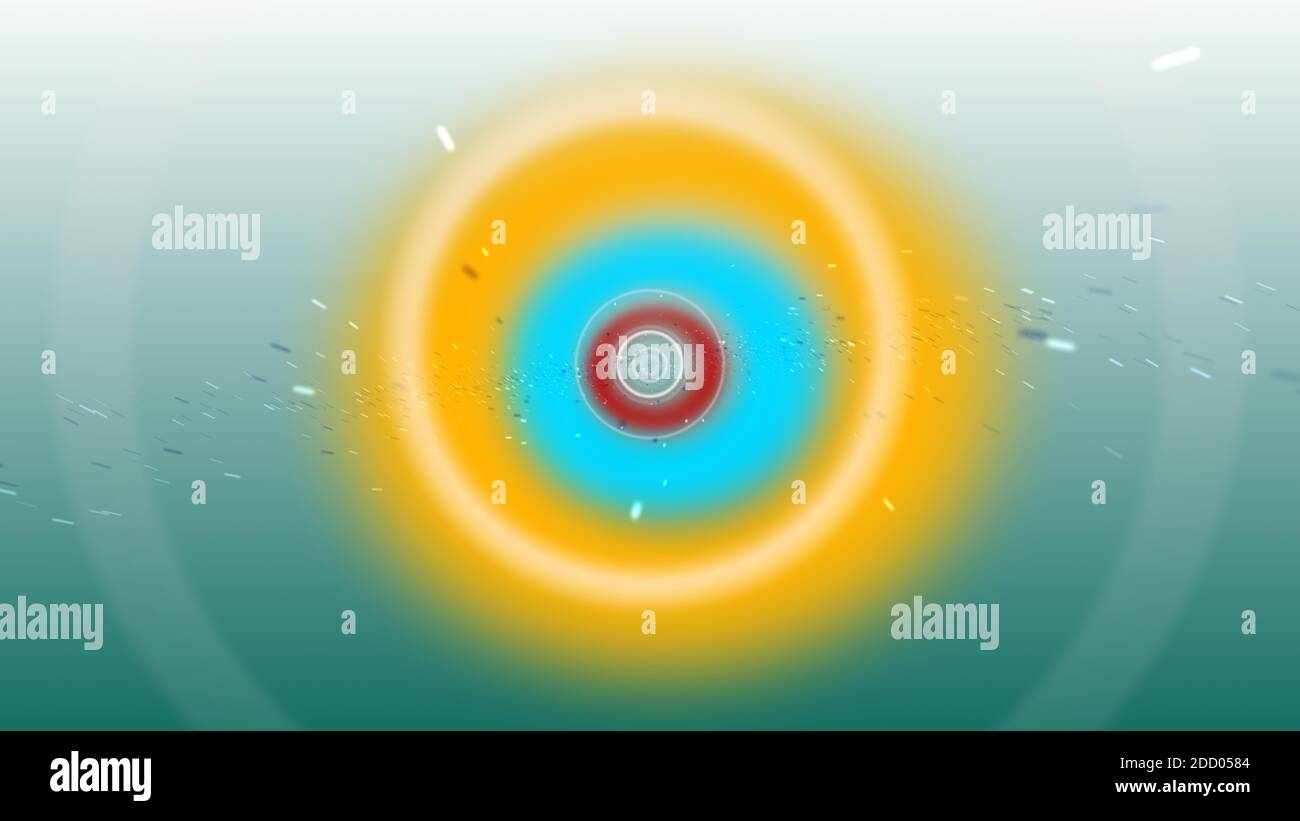 abstract circle spiral particle background, illustration render Stock ...