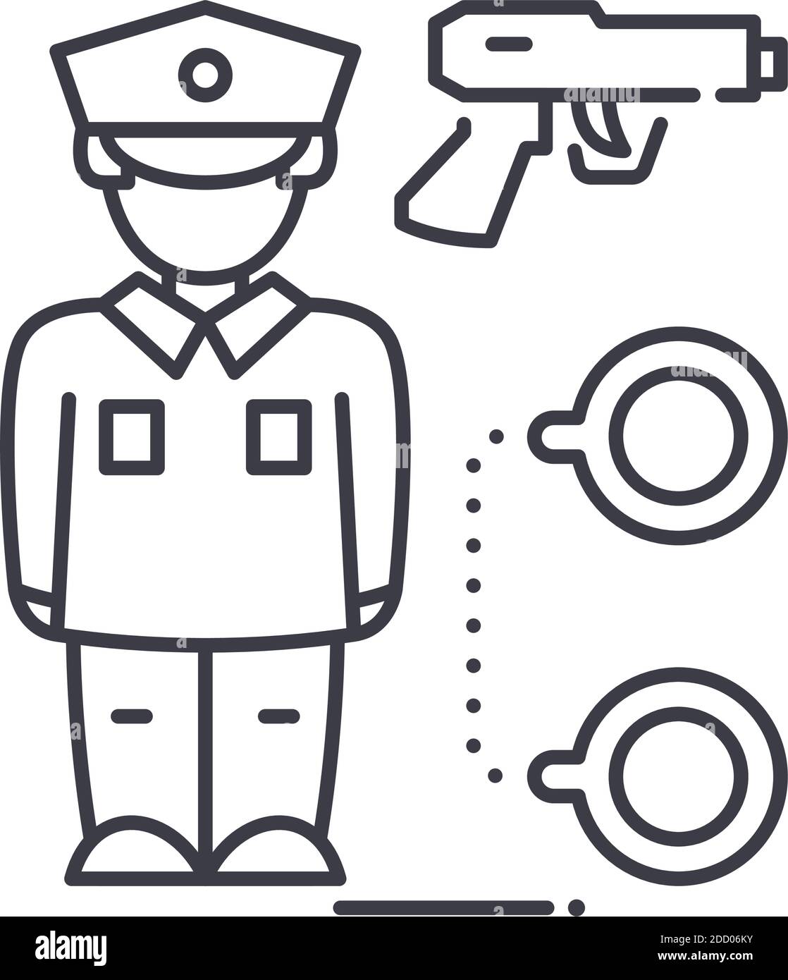 Policeman Icon Vector