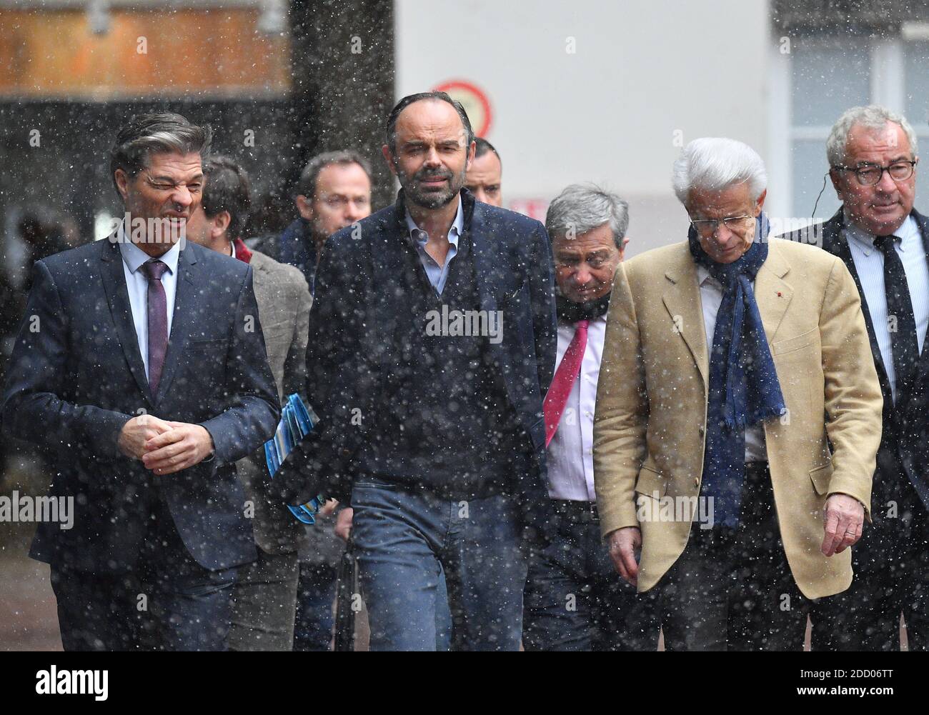 Prime Minister Edouard Philippe pictured outside of a government ...