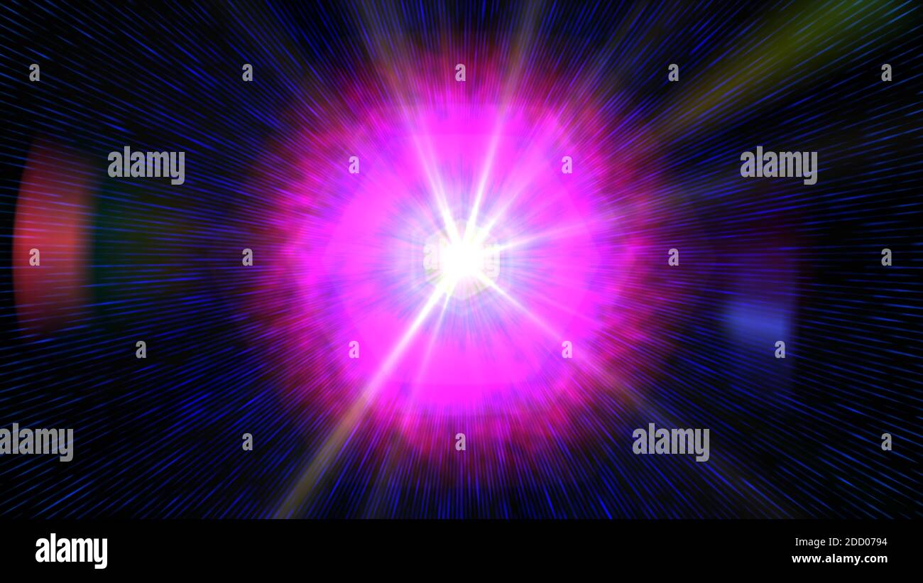 Light flare effect Vector star in space pulse Stock Photo - Alamy