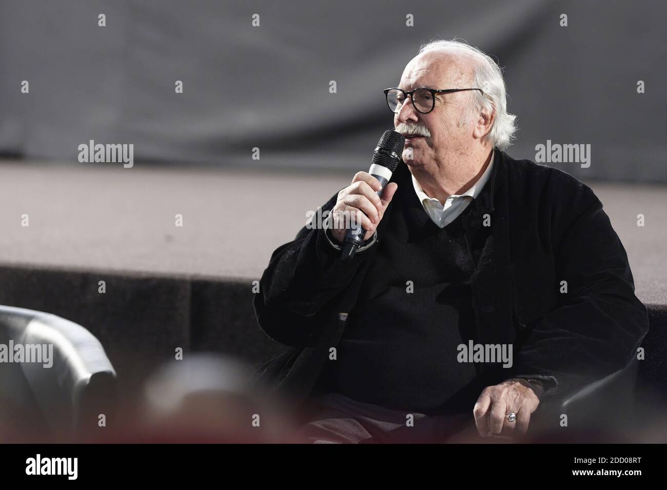 , Jean Becker. French film director Jean Becker and his son, producer ...