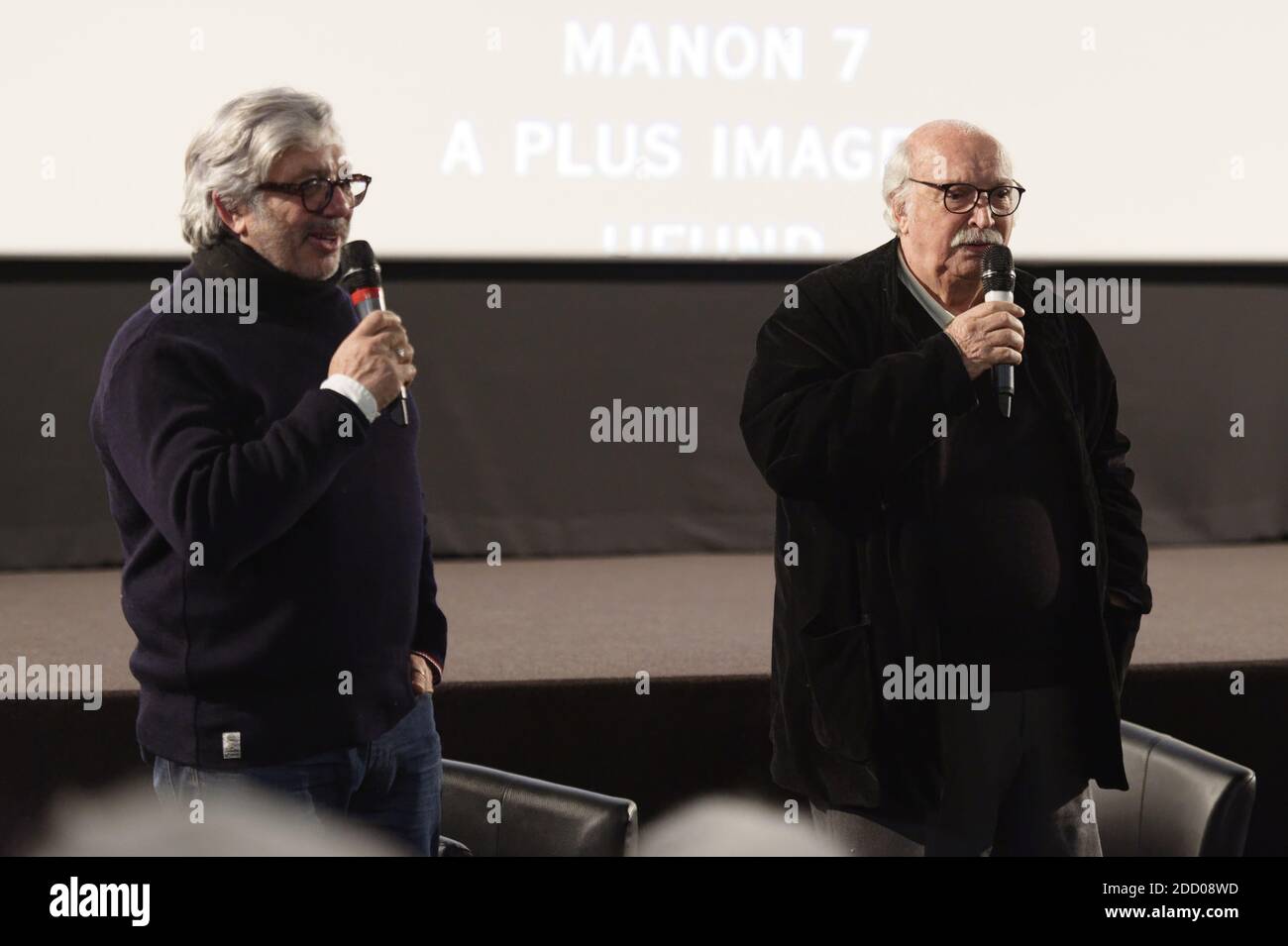 French film director Jean Becker (right) and his son, producer Louis ...