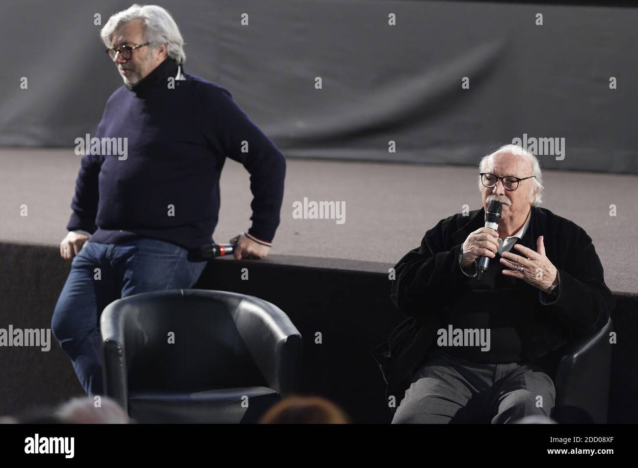 French film director Jean Becker (right) and his son, producer Louis ...