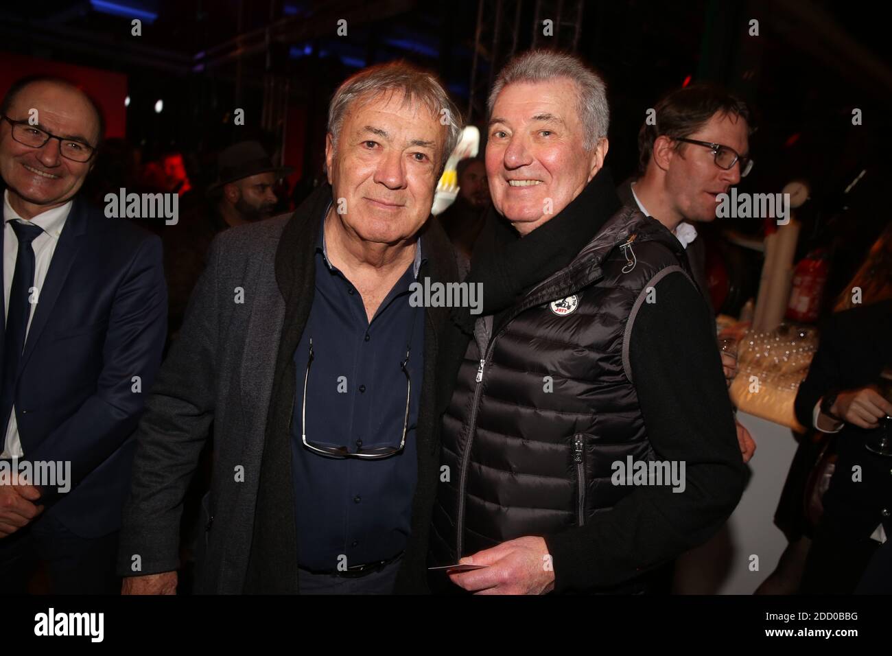 Henri Emile and Roger Lemerre attending France 98 Coca Cola Party at Le ...