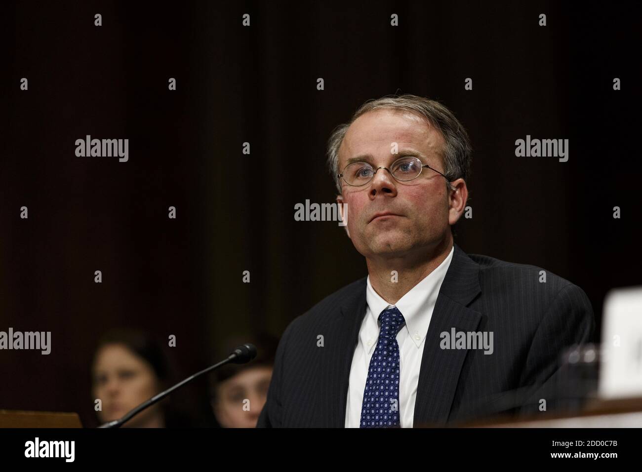 Michael Y. Scudder speaks during his confirmation hearing to become a ...